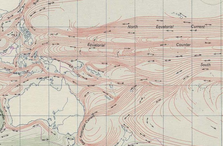 La contracorriente marina ecuatorial