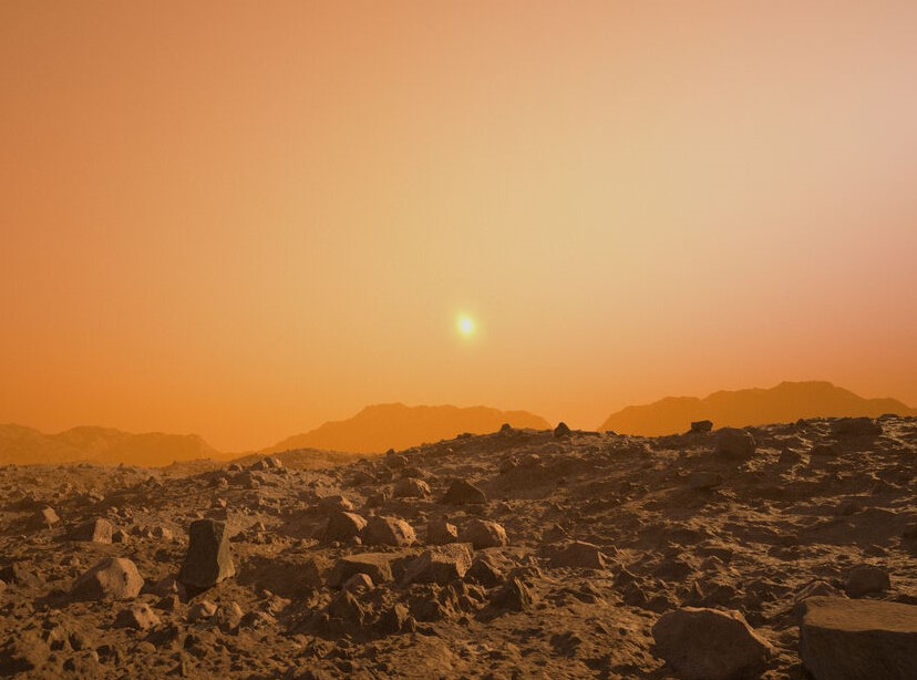 La estructura de la atmósfera de Marte